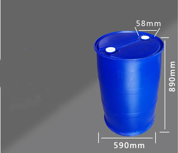 200L Blue Plastic Drum - Durable & Sustainable Storage