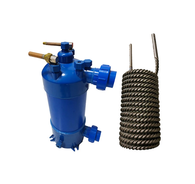 Double System Titanium Steam Heat Exchanger for Pool Heating