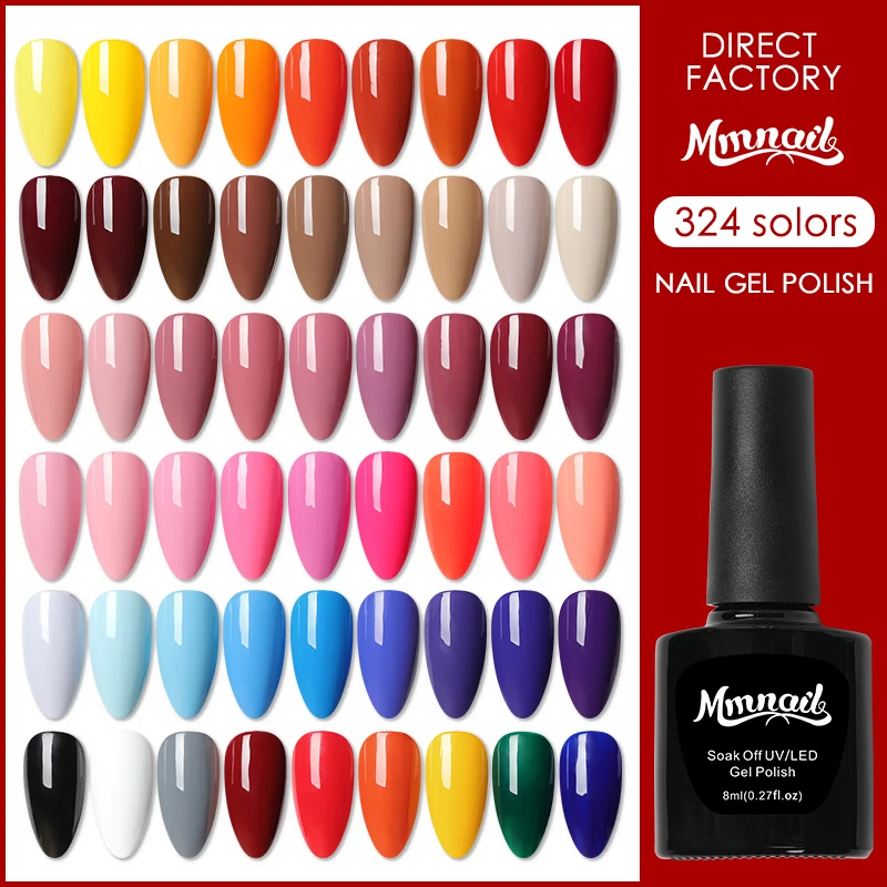 Private Label 324 Colors Gel Polish Custom Soak Off Led Nail Polish Gel ...