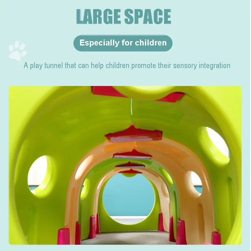 Moetry Colorful Cartoon Play Tunnel - Perfect for Kindergarten