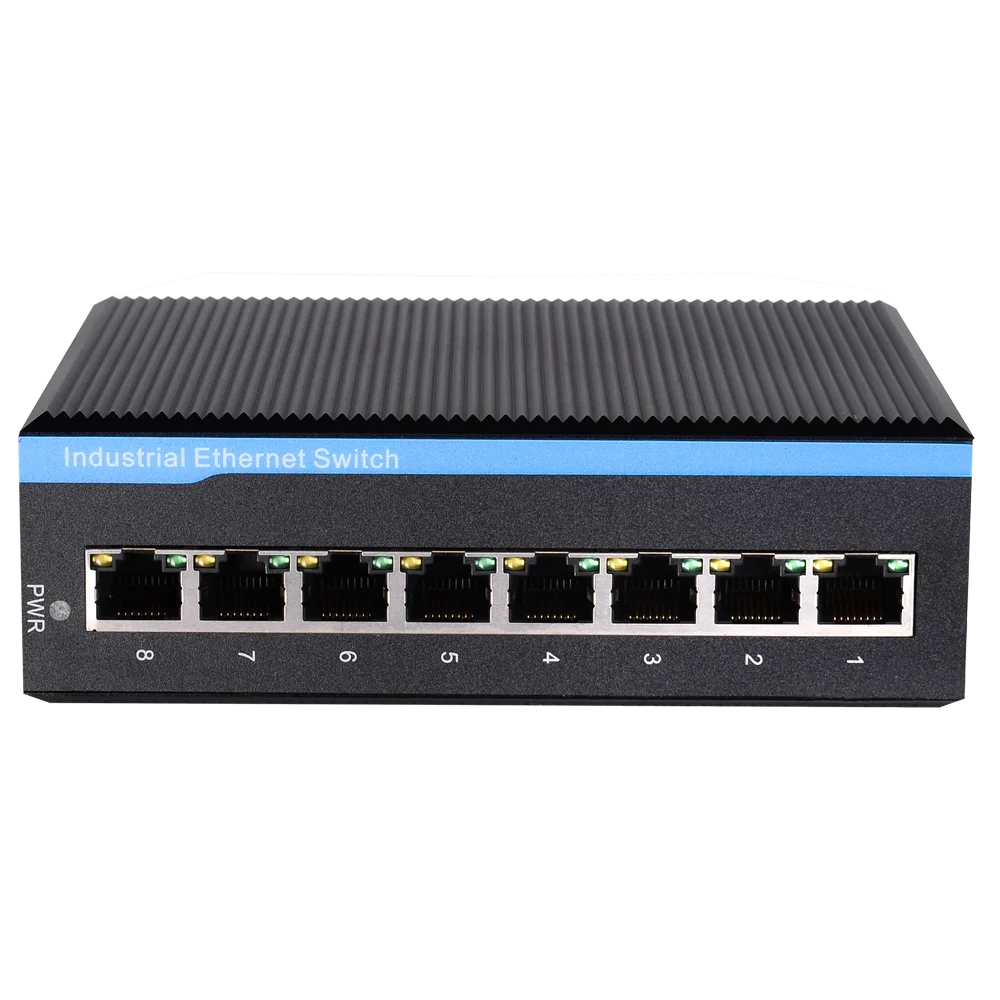 10/100/1000m Gigabit 8 Port 12v-36vdc Industrial Ethernet Switch - Buy ...