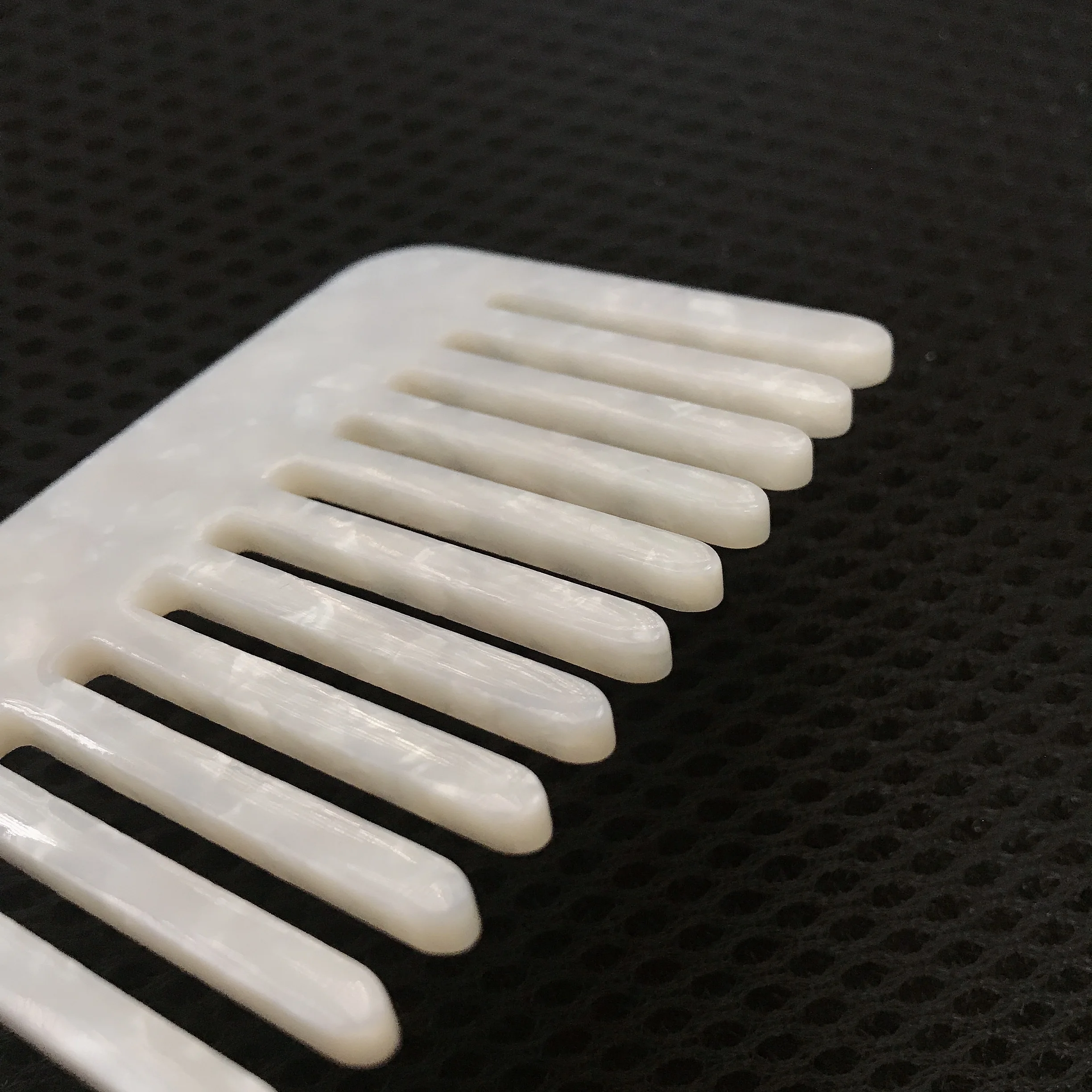 Hot Sale Ivory Color Straighten Comb Cellulose Acetate Comb No Handle ...