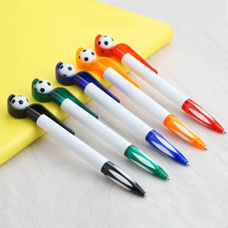 Promotional Soccer Shape Ballpoint Pen Fun Football Retractable Black ...