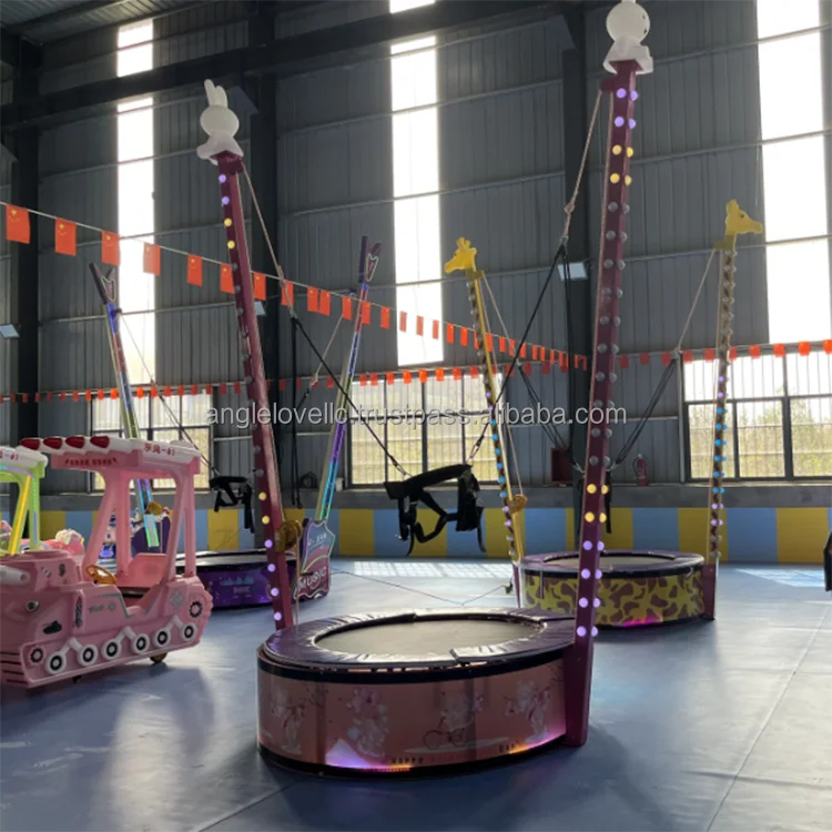 Funny Rotating Bungee Jumping Ride Trampoline for Sale