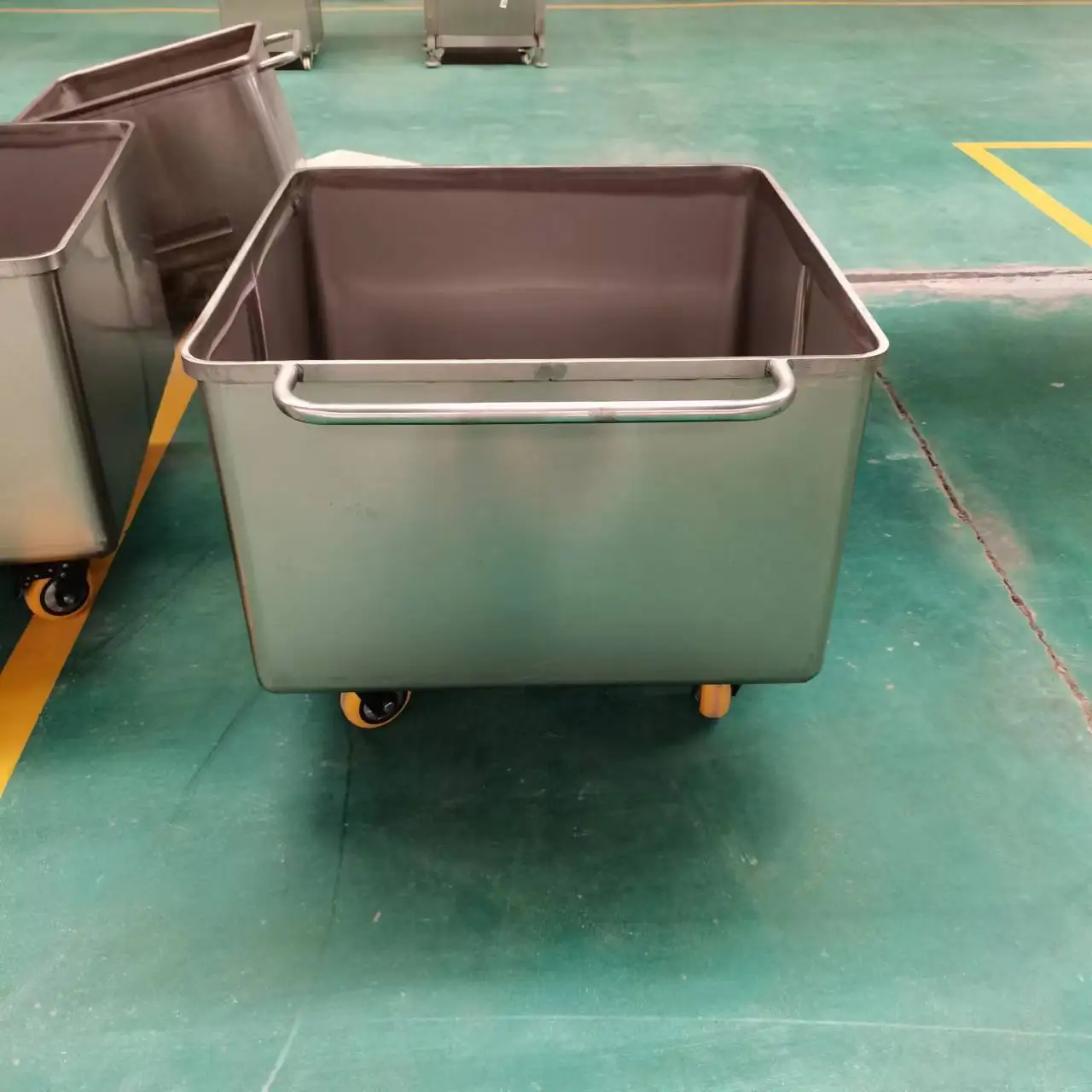 200l Meat Bins Meat Trolley Bin Food Meat Bucket Trolley Cart