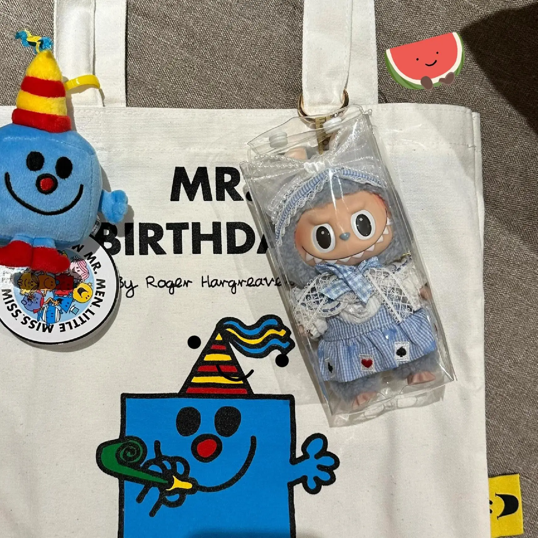 Labubu Transparent PVC Vinyl Keychain Pendant Dustproof Waterproof ...