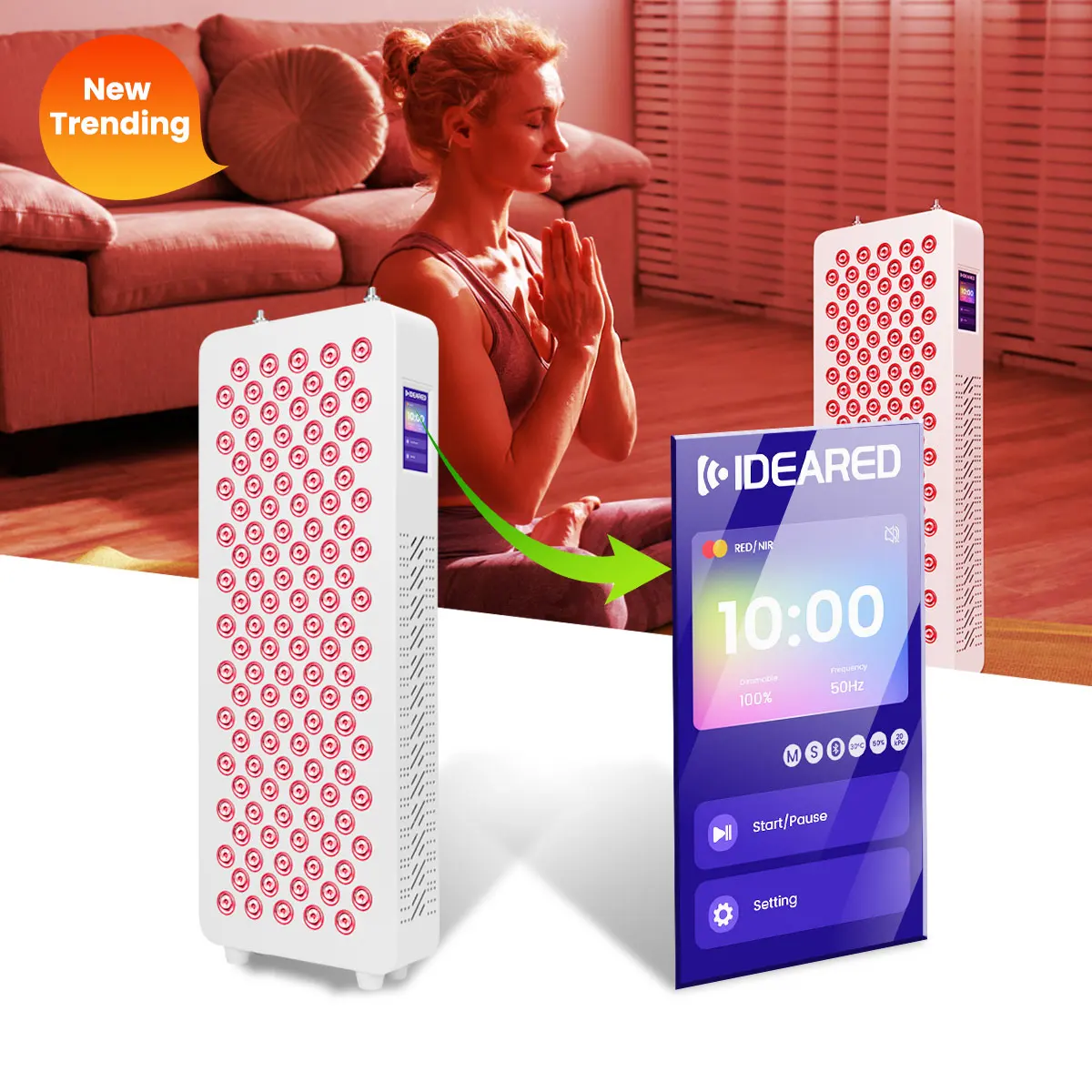 Touch Screen Full Body Pain Relief Skin Care Beauty Near Infrared Led ...