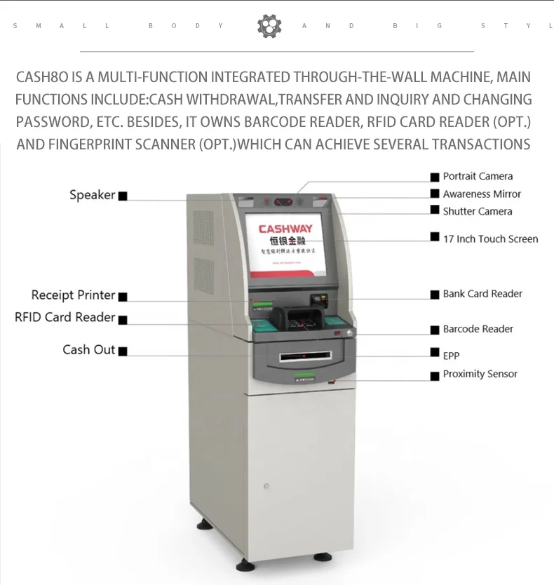 Cashway Bank Atm Machine For Indoor And Outdoor Atm Atm Machines - Buy ...