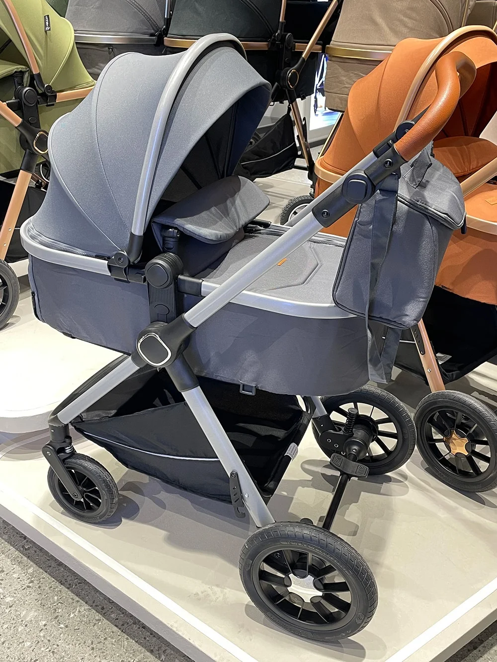 Kidilo Portable Push Stroller - Multi-Functional Linen Sleep Basket for ...