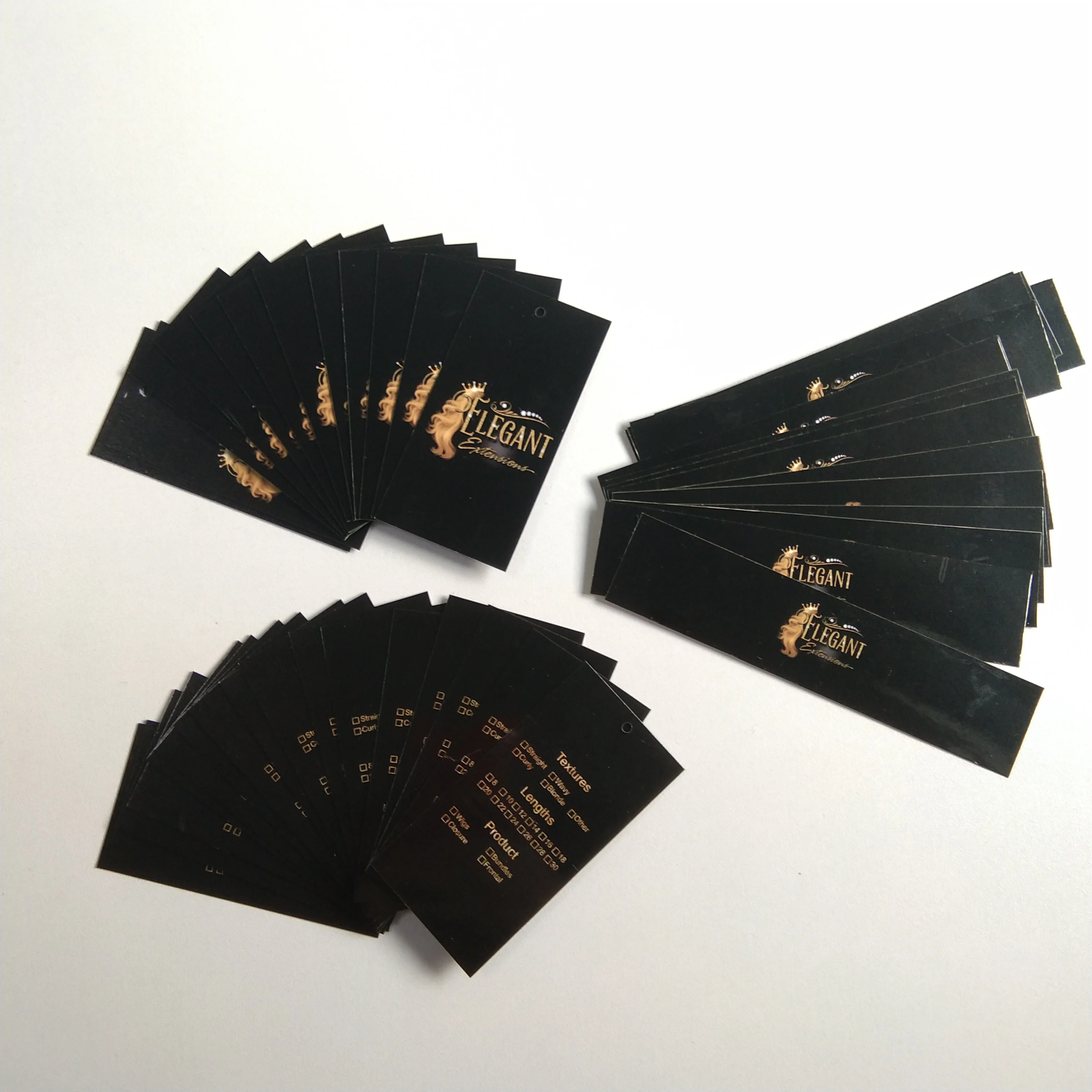 Customizable Hang Tags and Labels for Wigs and Hair Extensions