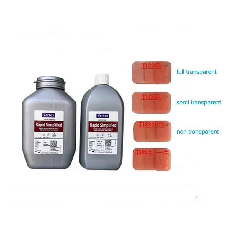 Vertex Denture with Polymer Self Cure and Heat Cure Resin