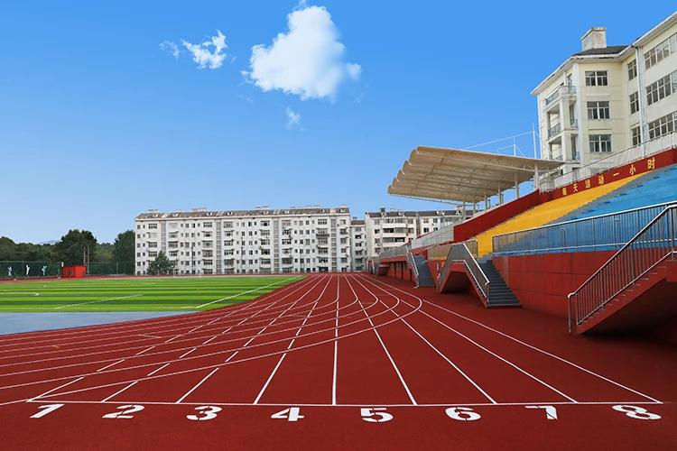 400m 8 Line Athletic Rubber Track Sandwich System Running Track Of ...