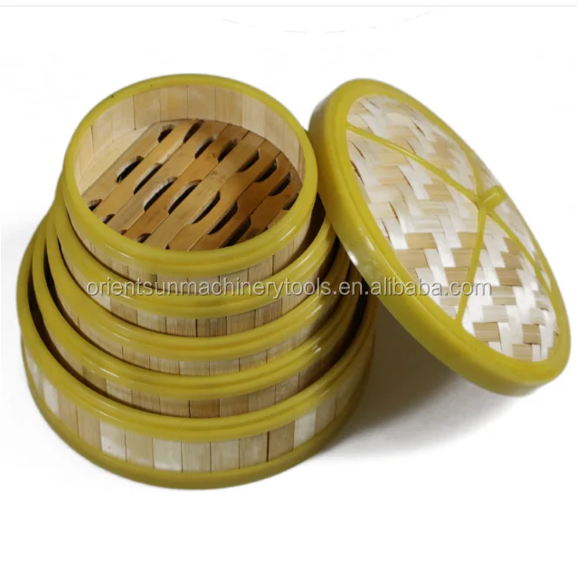 Bamboo Round/square Steamer Factory Price 2 Tiers Lid With Customized ...