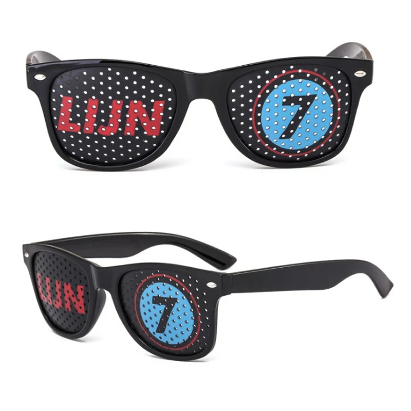 Party Colored Pinhole Sticker logo Sunglasses Personal| Alibaba.com