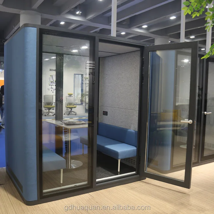 Office Meeting Room Pod - Soundproof Sofa Booths for Open Spaces