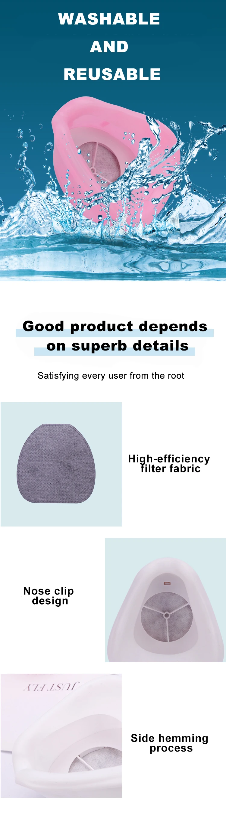 Anti-Dust Reusable Washable Food Grade Silicone N95 Face Mask ...