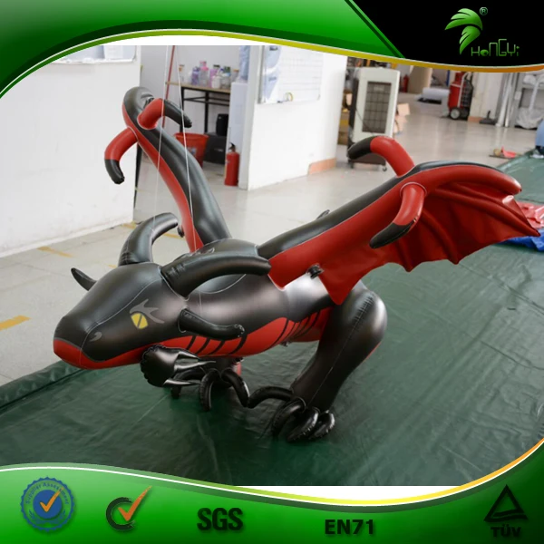PVC Red OEM Riding Inflatable Dragon, Giant Inflatable Red Dragon ...