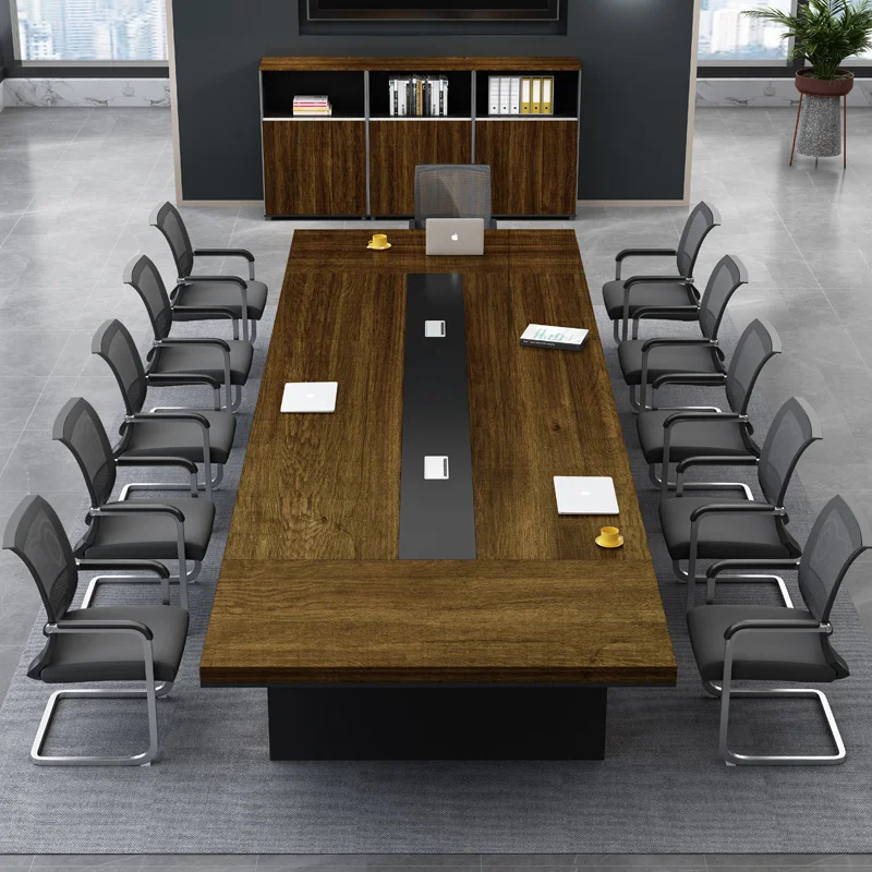 10 Seater Conference Table - Solid Wood for Modern Offices