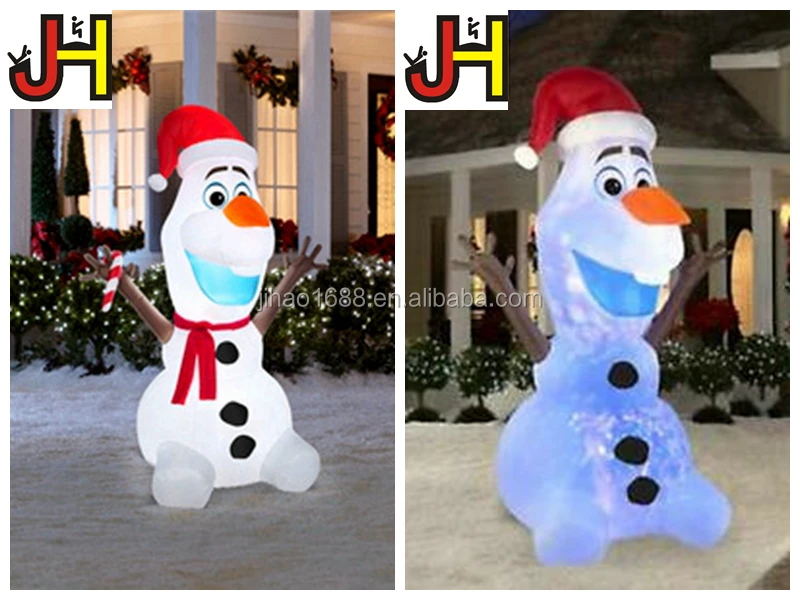 Olaf Inflatable Christmas Yard Decoration Inflatable Snowman Christmas ...