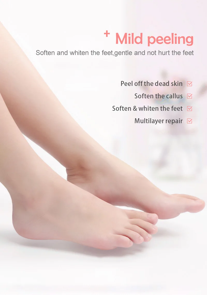 OEM Peach Foot Mask Disposable Moisturizing Dead Skin Leg Mask Herbal ...