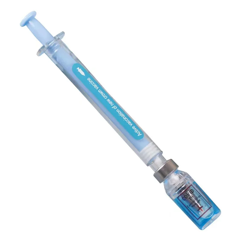 3 Colors Syringe Gel Pen - Cute Cartoon Design & Normal Ink