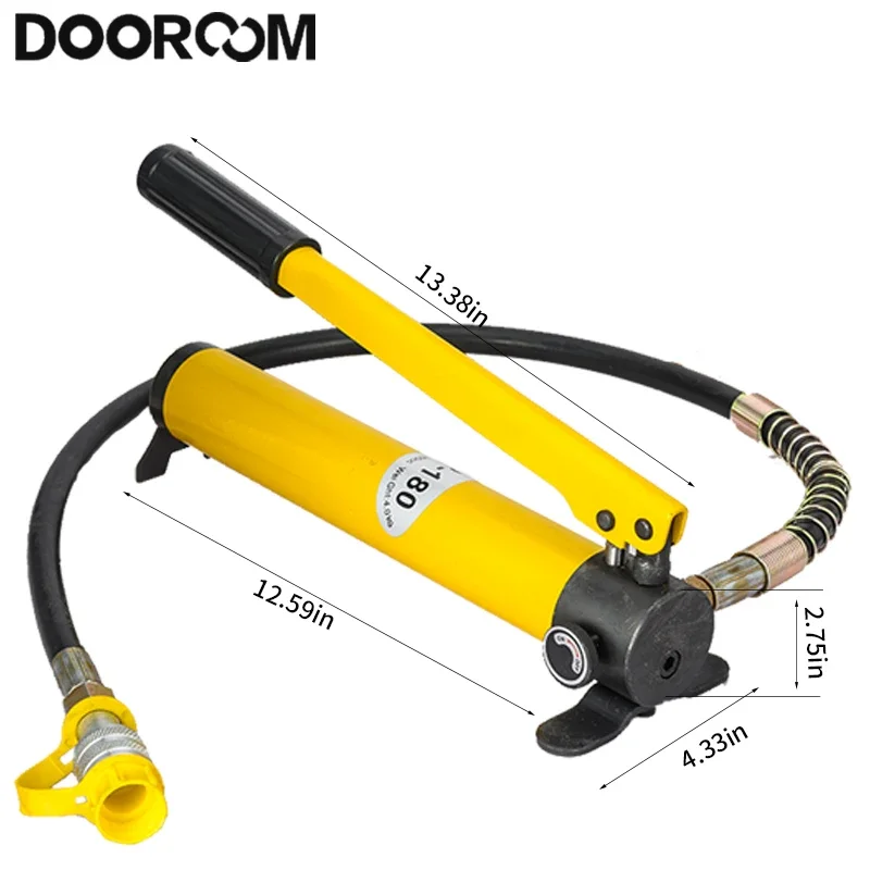 DOOROOM Hydraulic Pump CP-180 Hand Operated Pump Hydraulic Hand Manual Pump for Connecting ...