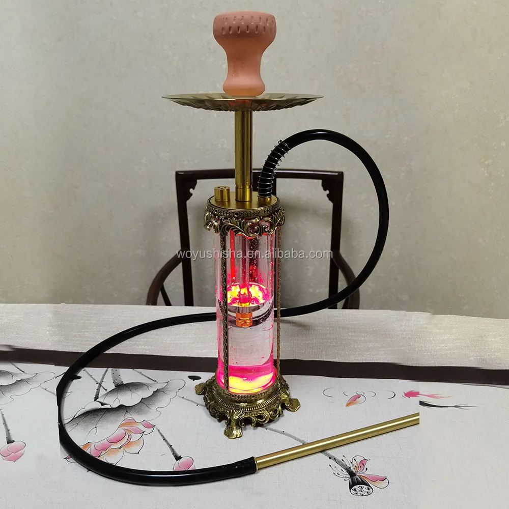 Woyu Wholesale Classical Copper Shisha Straight Hookah Lounge Hubbly ...