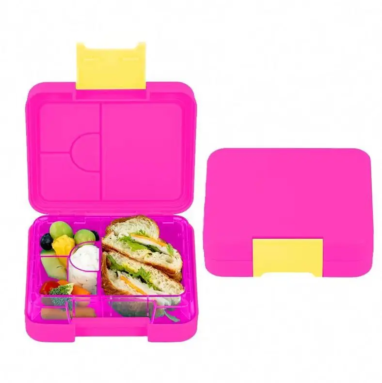 Small Size Lunch Box 4 Compartment for Kids Food Storage Container ...