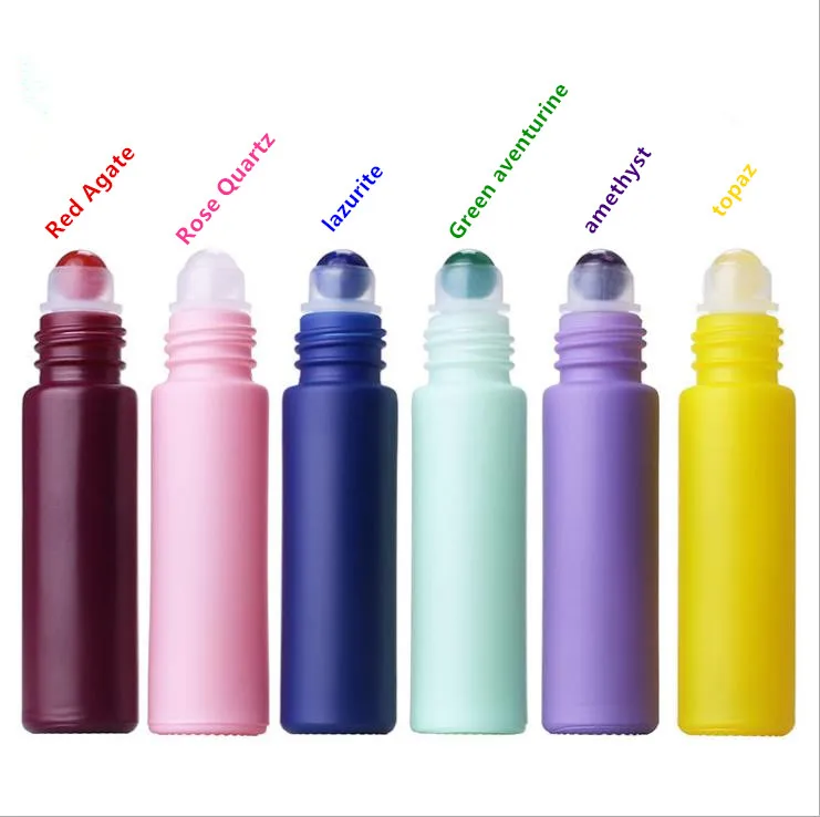 10ml Macaron Roll on Glass Bottle Perfume Essential Oil Bottle With ...