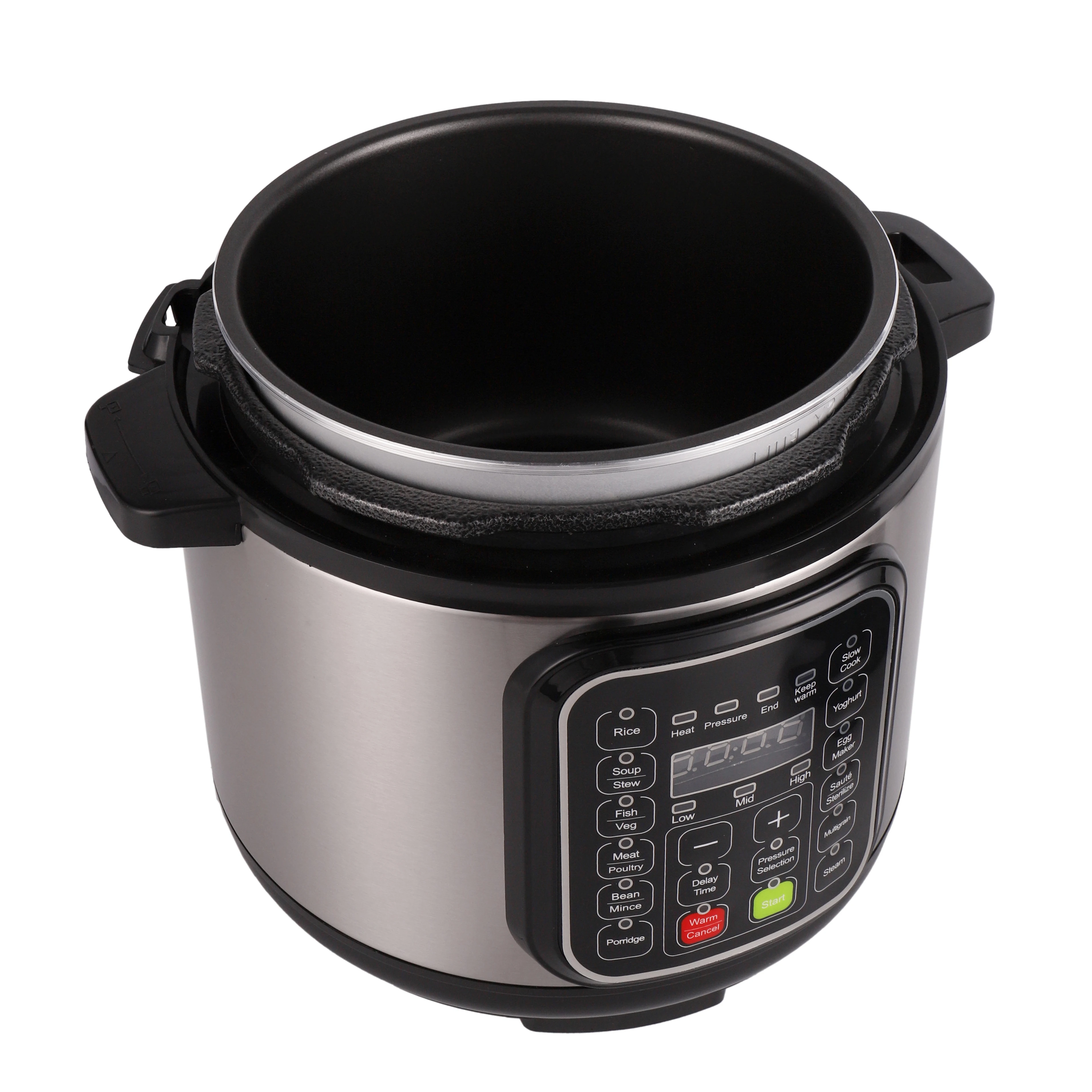 2023 Electric Pressure Cooker 3l Stainless Steel Silver Led Accessories ...