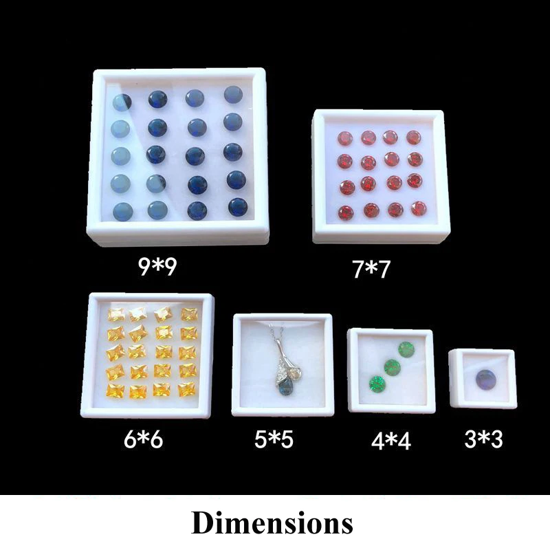 Wholesale Acrylic Gem Boxes Certified Cheap Natural Loose Diamond ...