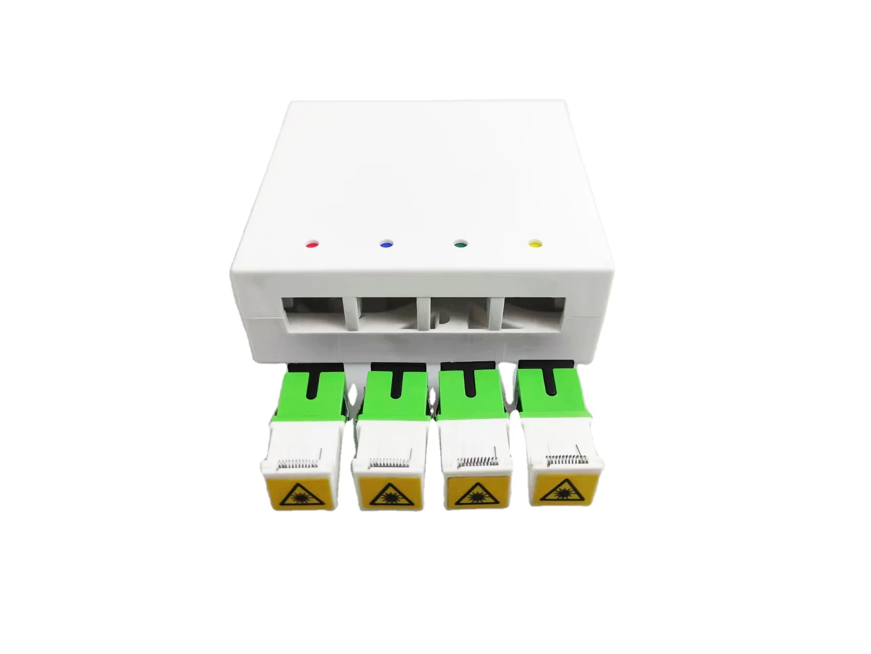 Ftth Indoor Optical Fiber Abs 4c Din Box Full Loaded Sc/apc Shutter ...