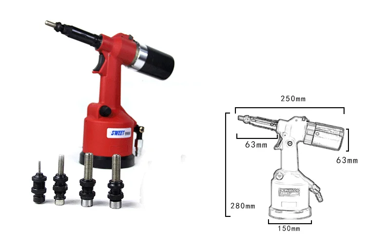 SHKH Sweet9900 - Hydro Pneumatic Rivet Nut Gun for M3-M12