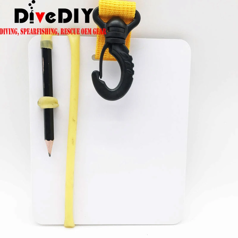 Scuba Diving Slate Underwater Writing Slate Board With Swivel Clip And ...