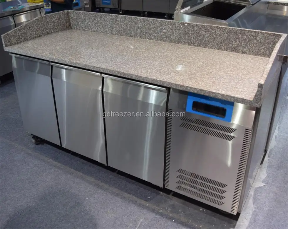 Factory Price Stainless Steel Under Counter Refrigerator Freezer With ...
