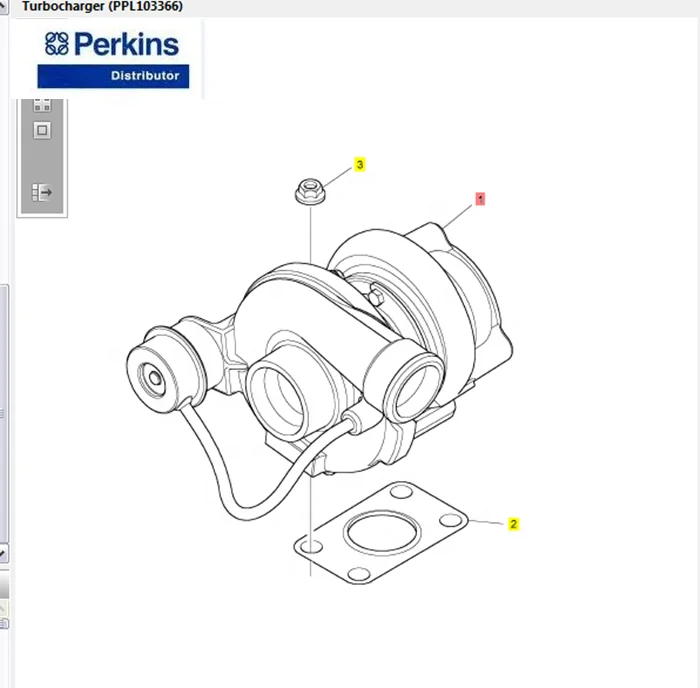 GT25涡轮增压器T422423 482-0234 4820234，适用于6TWGM船用1104D-E44T船用/船用发动机零件 ...