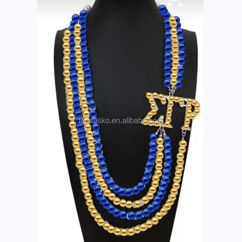 Custom Sorority Sigma Gamma Rho Multilayer Statement Strings Pearl ...