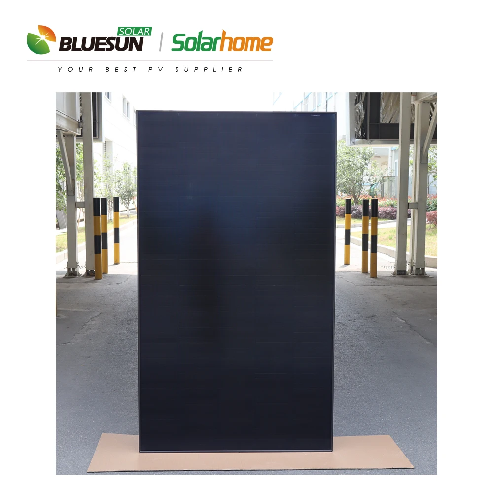 Bluesun Full Black Solar Panel Solar Shingled Roof Tiles Photovoltaic ...