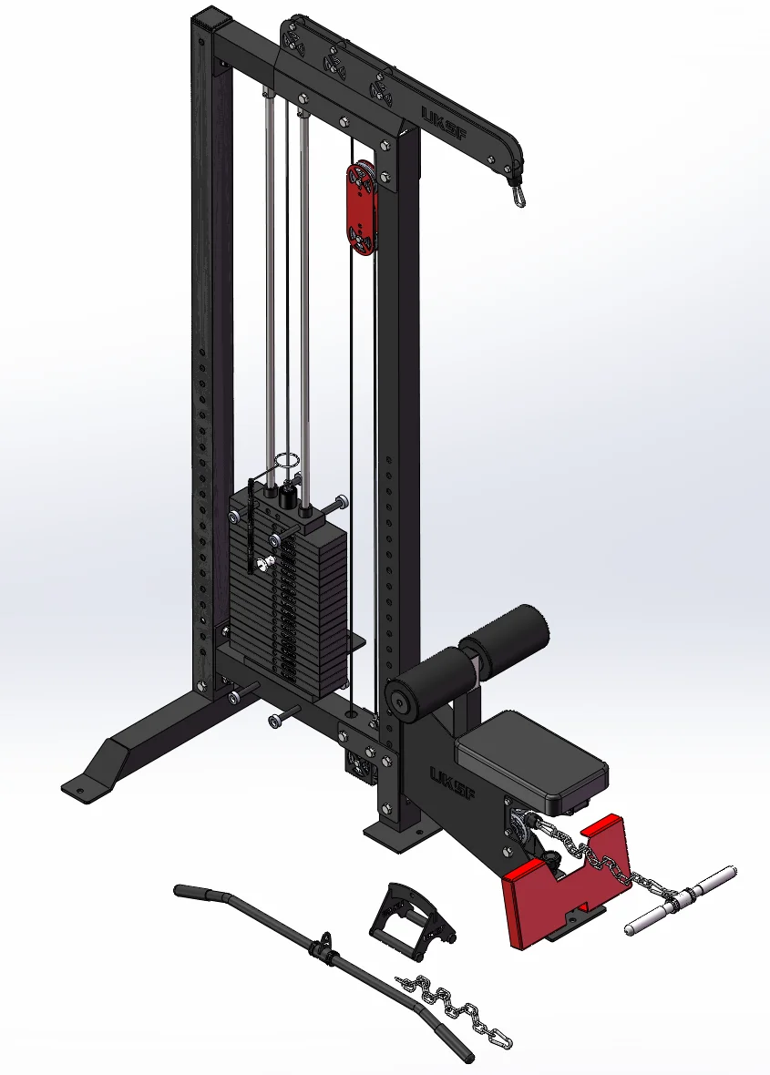 Monster Lat Pull Down/Low Row (Stand Alone) LAT Pull Down Machine Low ...