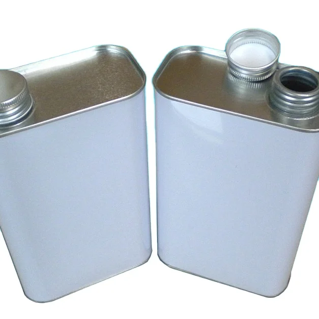 500 Ml Square Metal Cans - Ideal for Motor Oil Packaging