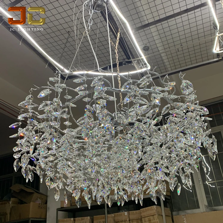 JC LIGHTING - Elegant Chrome Chandelier for Modern Homes