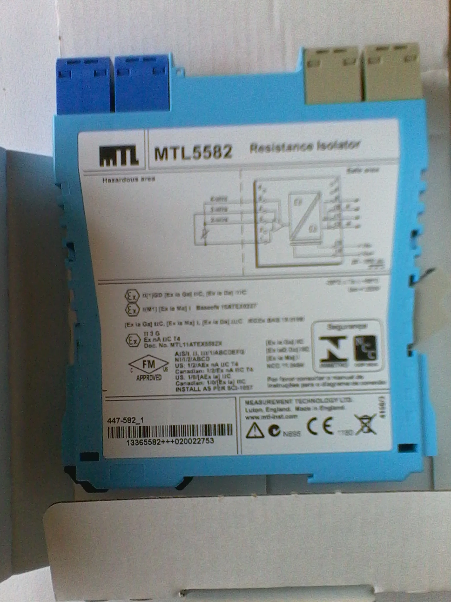 Mtl Safety Barriers Mtl5582b - Buy Mtl5541a,Mtl5544d,Mtl4511 Product on ...