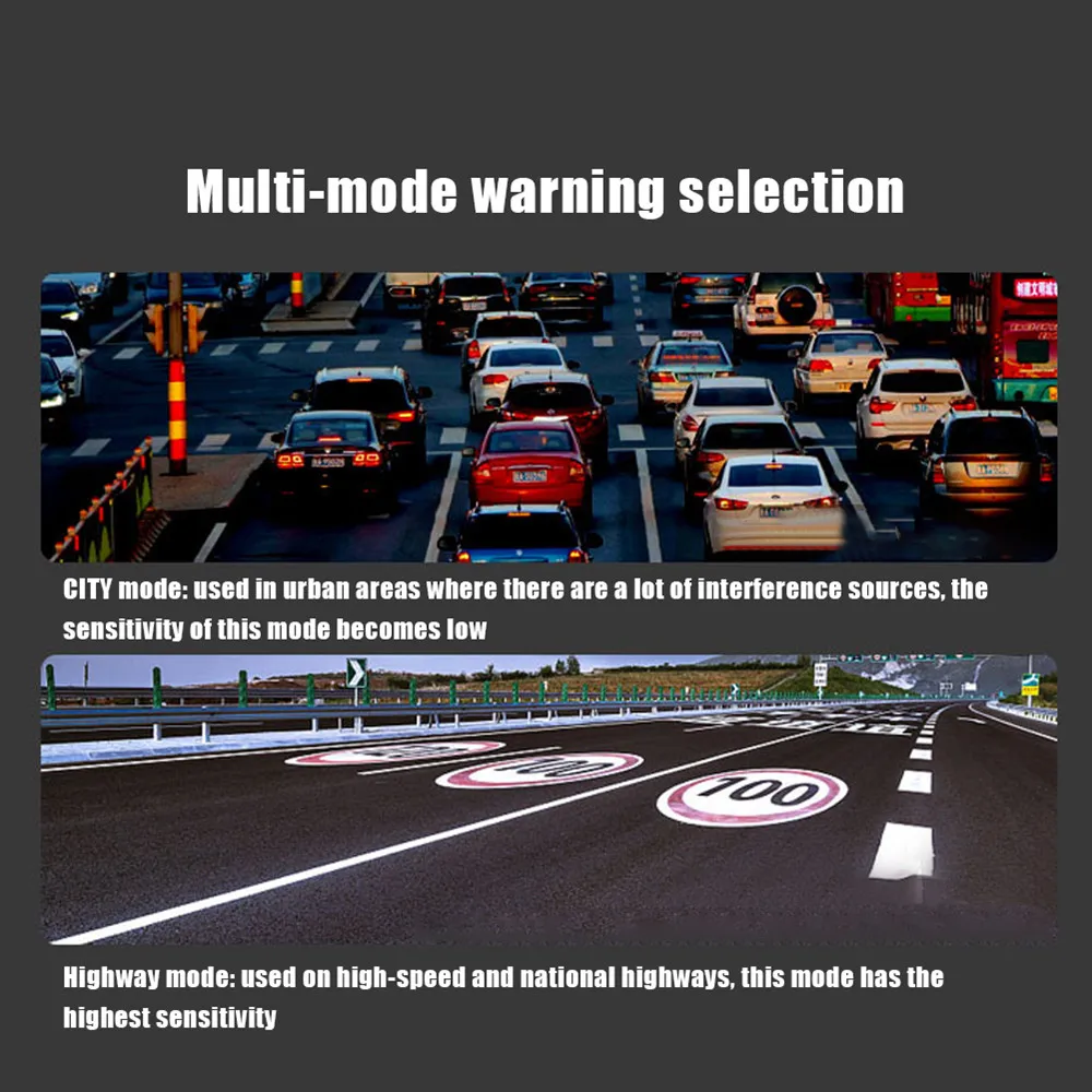 RAD2000 Radar Detector - 16 Band Auto Radar Speed Detector