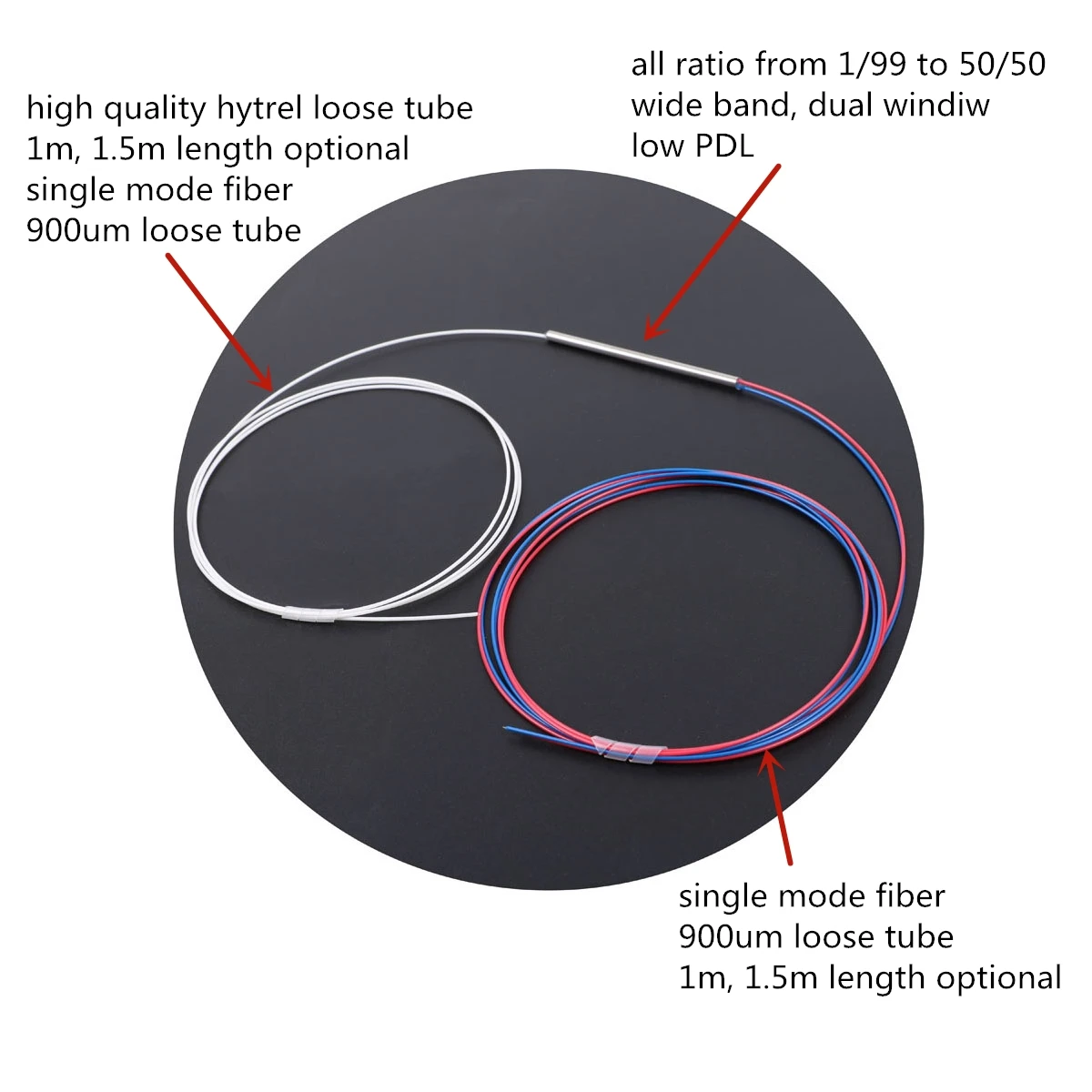 Triple Wavelength Ratio Splitter Fbt Fiber Coupler Single Mode 1310/ ...