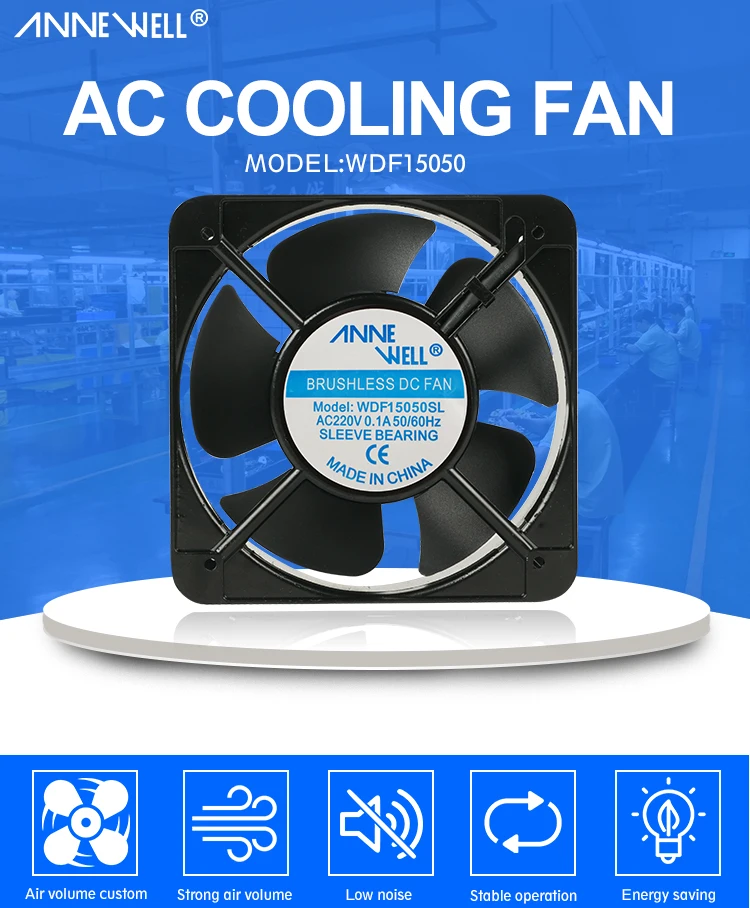 Axial Fan 150x150x50 15050 150mm Ac Motor Cowling Axial Flow Fans - Buy ...