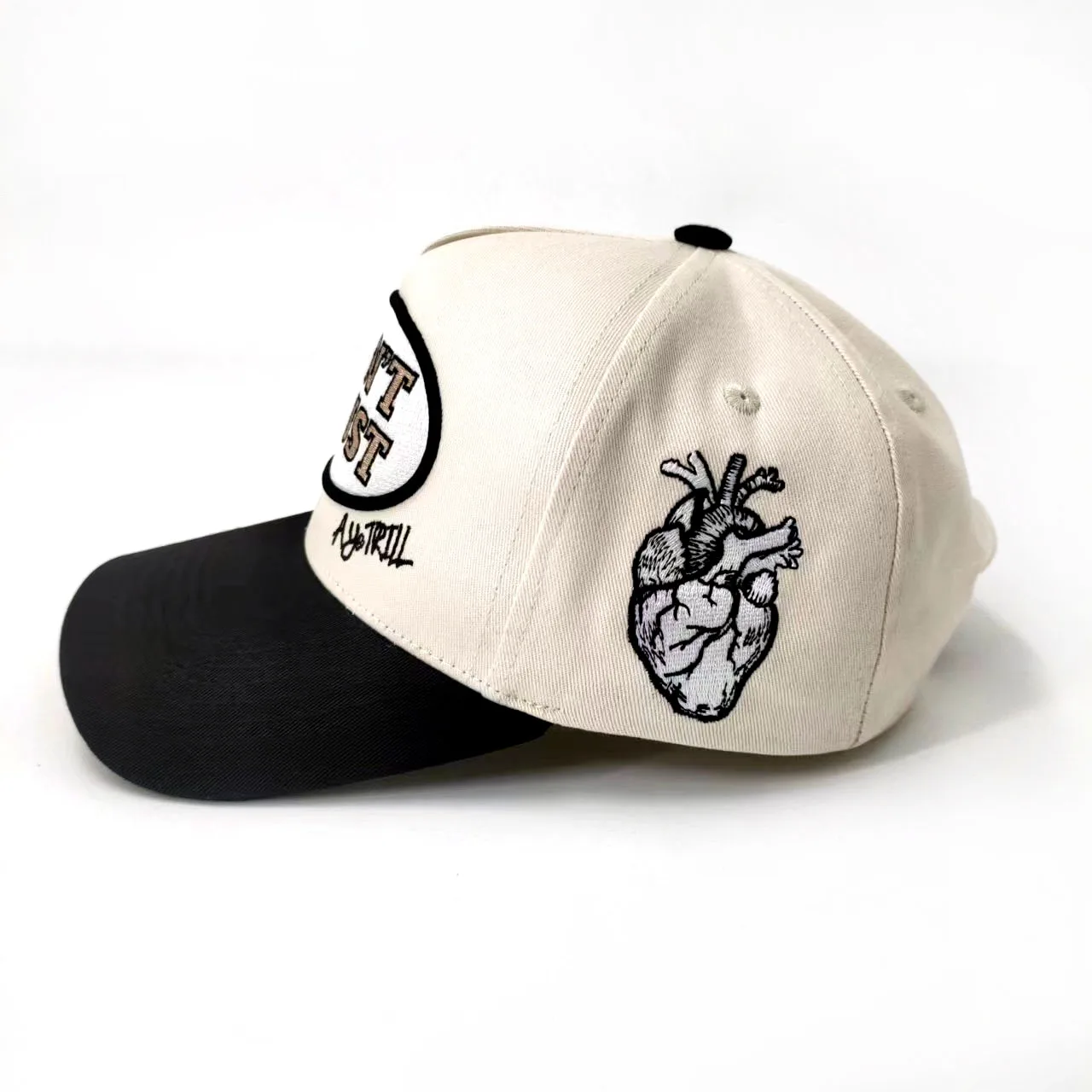 Customizable Two-Tone Embroidered Logo Baseball Caps