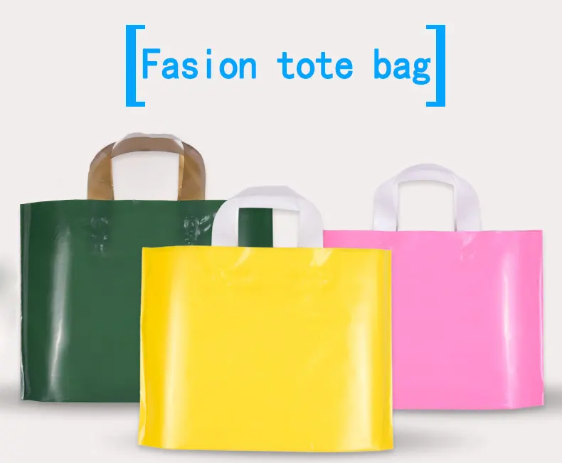 Clothing Flexi Loop Poly Plastic Shopping With Custom Logo - Buy Handle ...