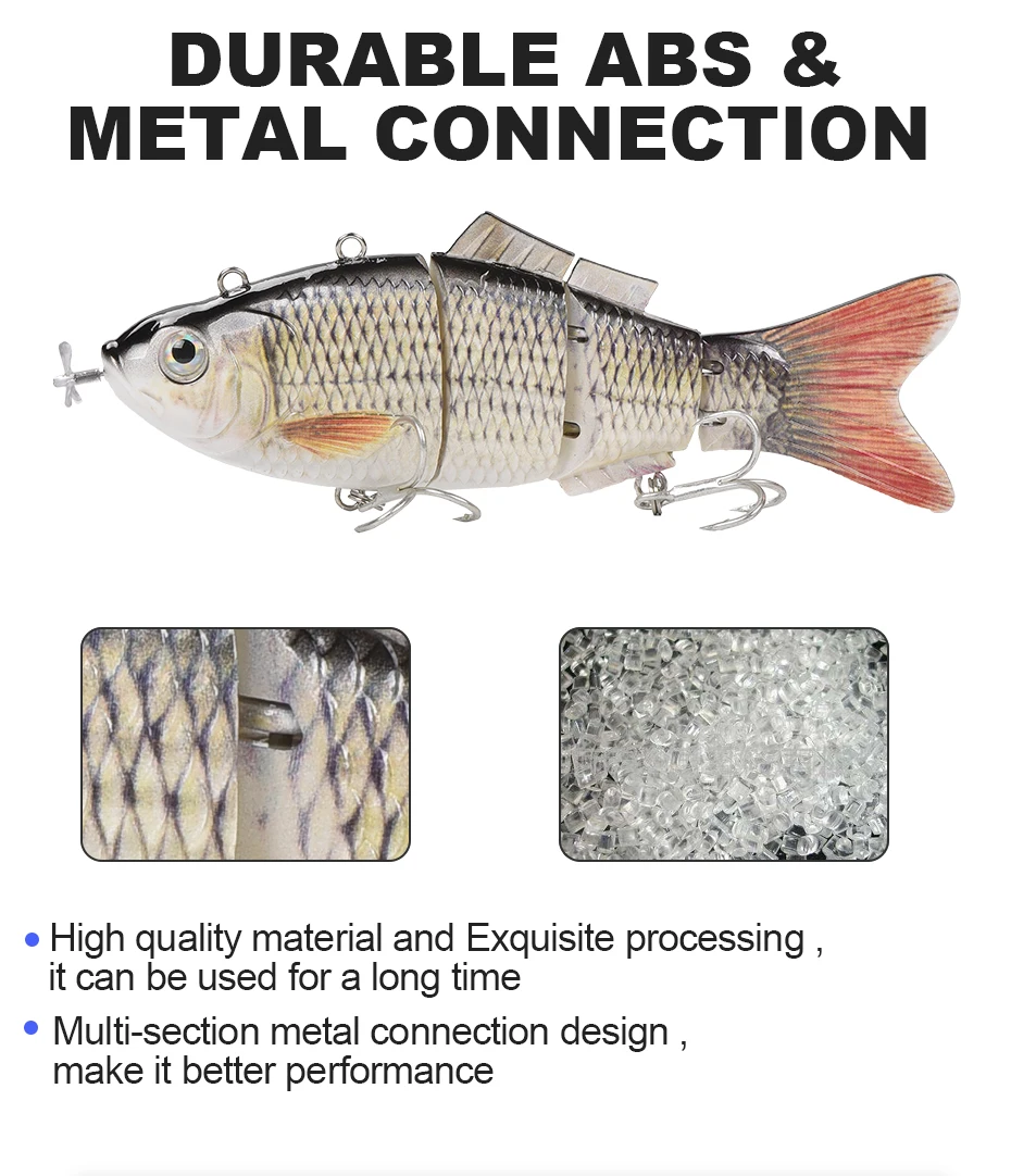 Lureking 2020 New Electric Self Swimming Fishing Lure Wobblers 4 ...