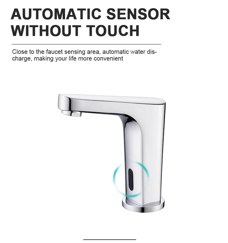 Commercial Automatic Tap Sensor Electric Water Mixer Touchless Faucet ...