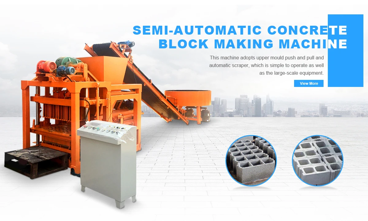 Machines Pour Fabriquer Des Briques Brick Machine Qtj4-26 Ciment Hollow ...